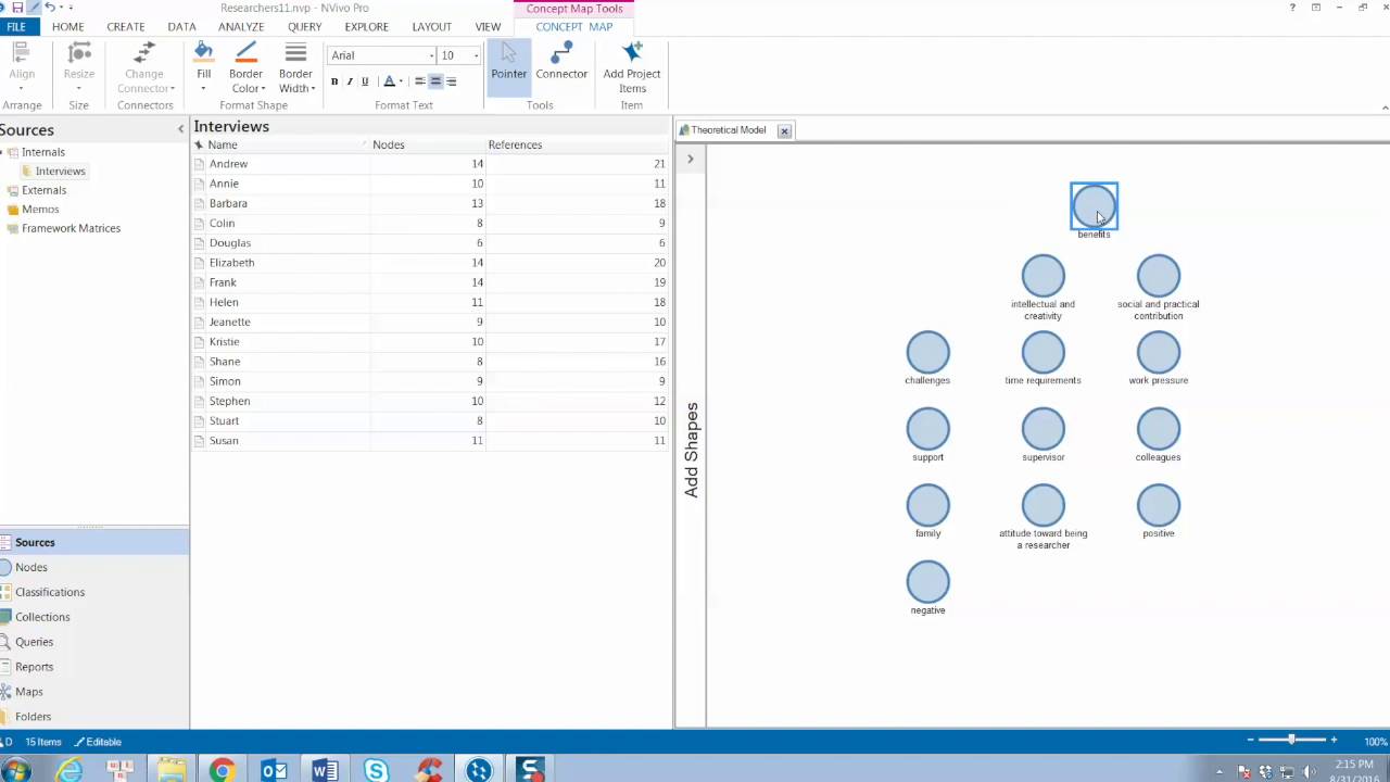 NVivo 11 - ConceptMap - YouTube