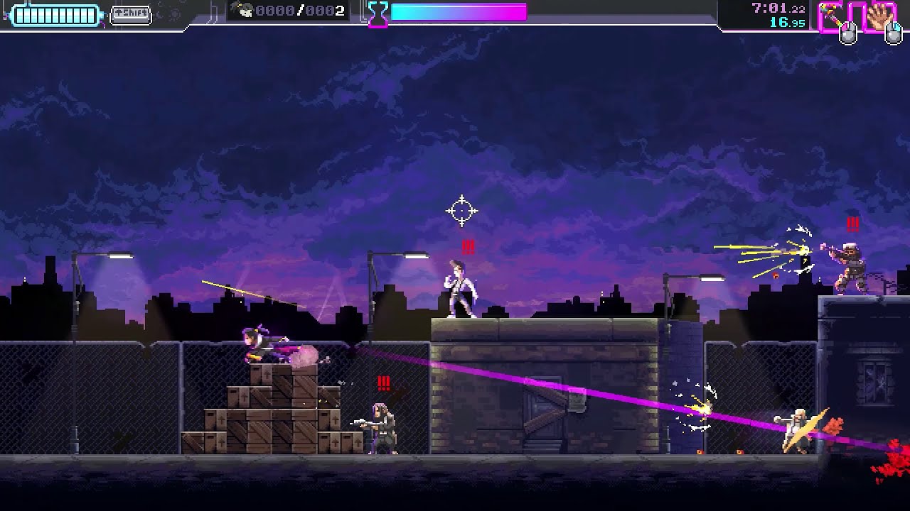 Katana Zero: 50 Seconds of Deflecting Bullets - YouTube