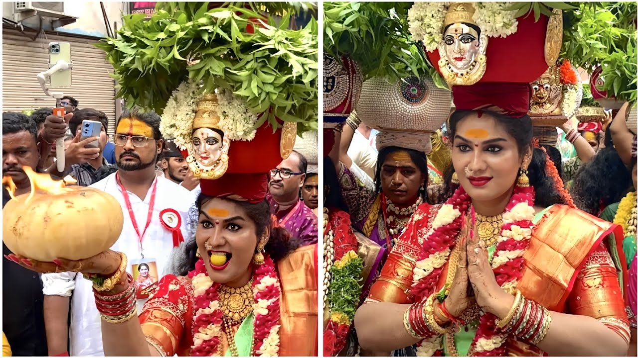 Jogini Shyamala Bonam At Secunderabad Bonalu 2024 | Shyamala Devi Bonam ...