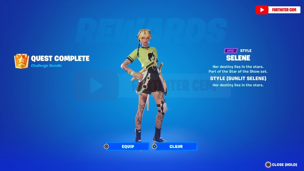 How to unlock Sunlit Selene in Fortnite Midseason Drop Quests - YouTube