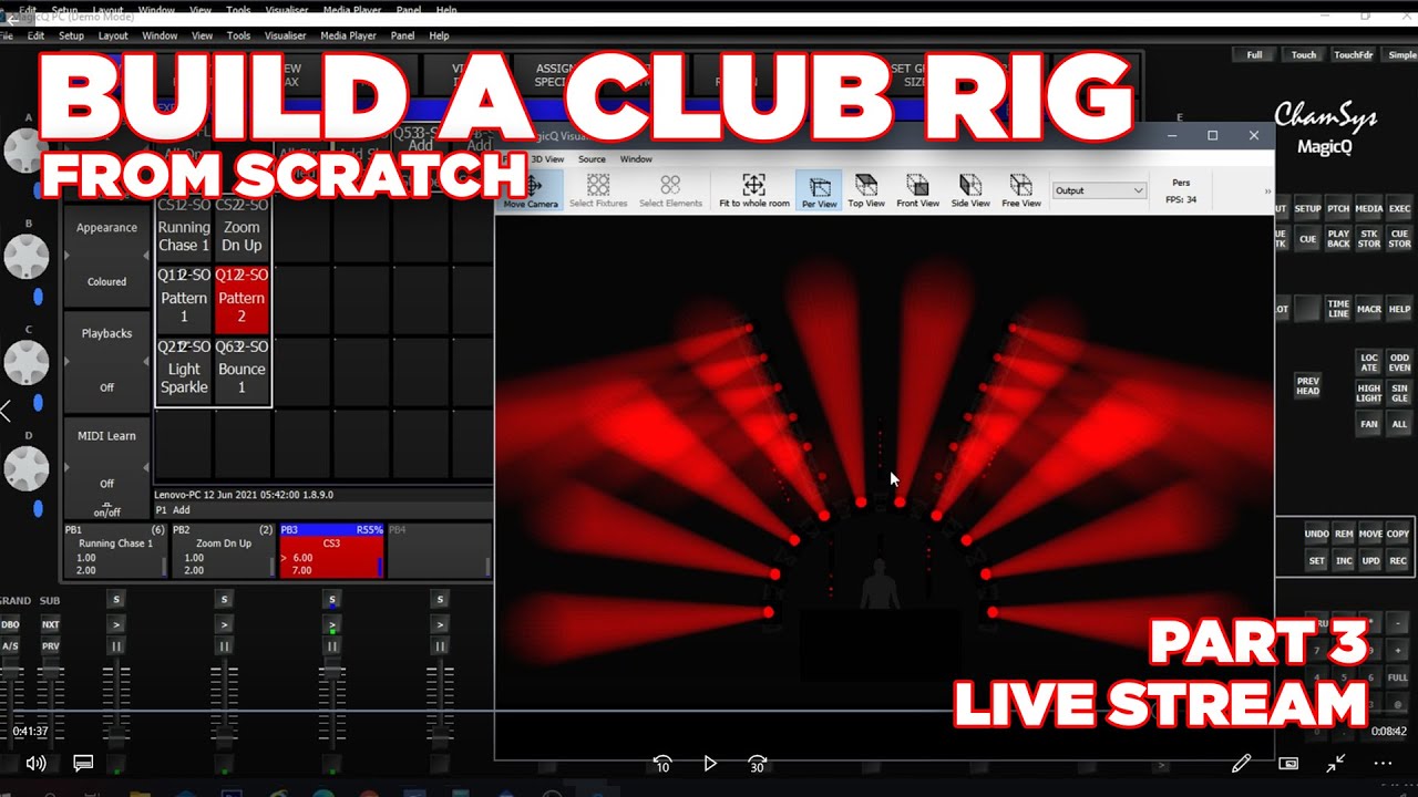 Designing A Club Lighting Rig From Scratch on Chamsys Magic Q | VO Rig ...