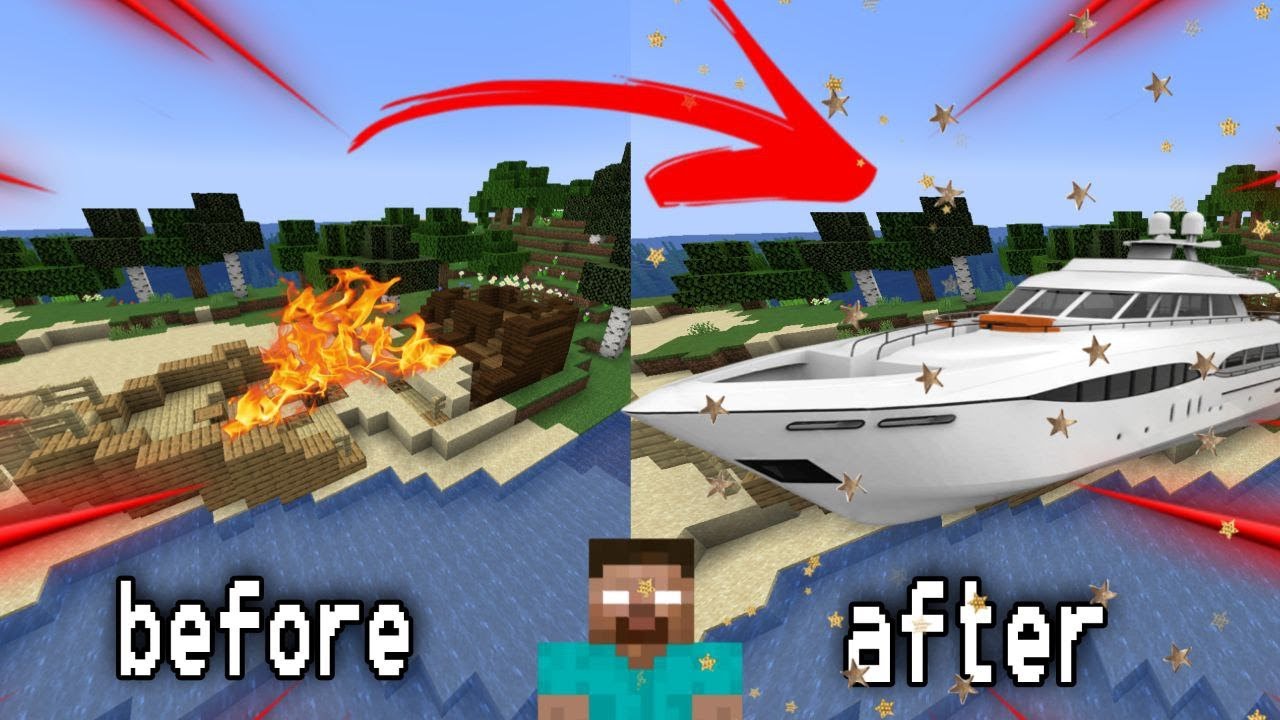 I restored the ship in minecraft - YouTube