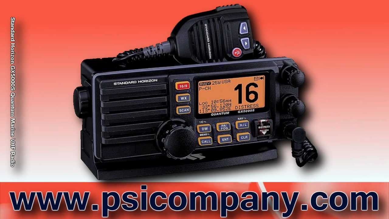 Standard Horizon GX5000S Quantum Marine VHF Radio: An Overview - YouTube