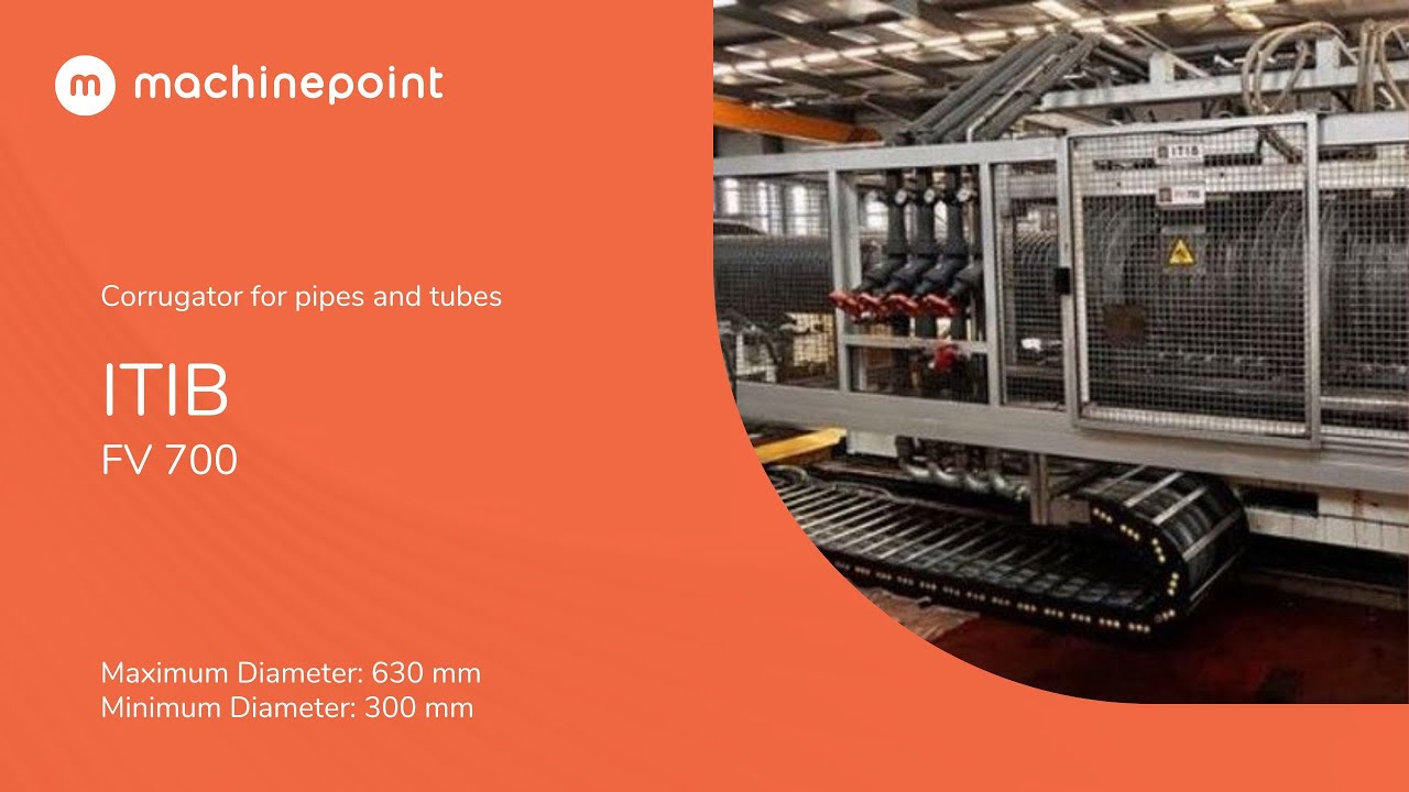 ITIB FV 700 Corrugator for pipes and tubes | ITIB Machines - YouTube