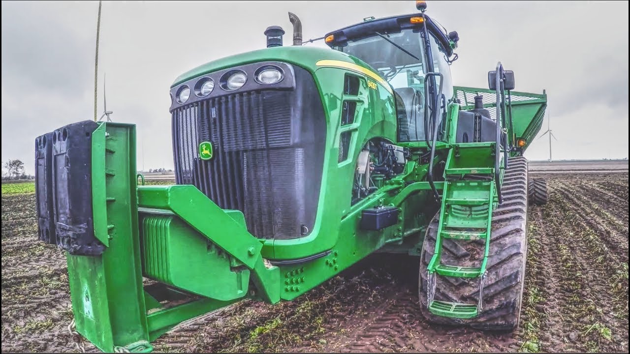BIG GREEN CART during SUGAR BEET HARVEST 2017 - YouTube