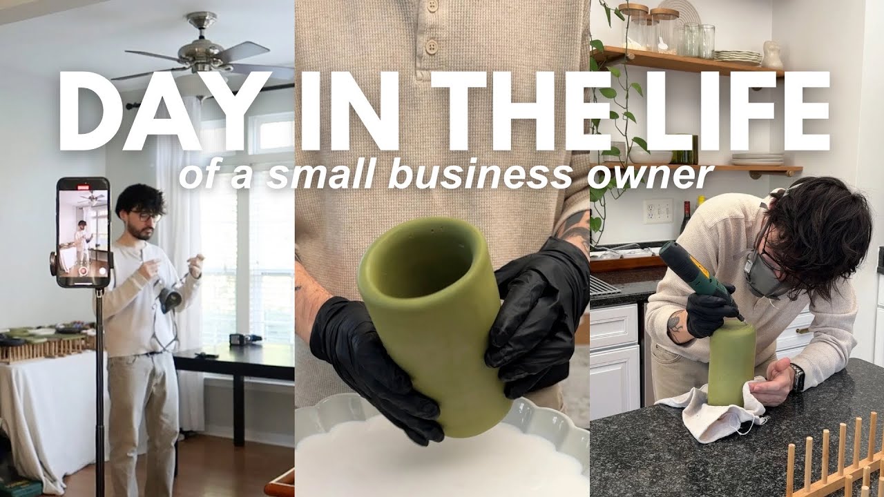 day in the life of a small business owner 🎨 - YouTube