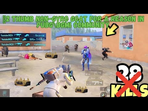 2 Thumb Non Gyro Goat For a Reason In Entire PUBG/BGMI Community | BGMI ...