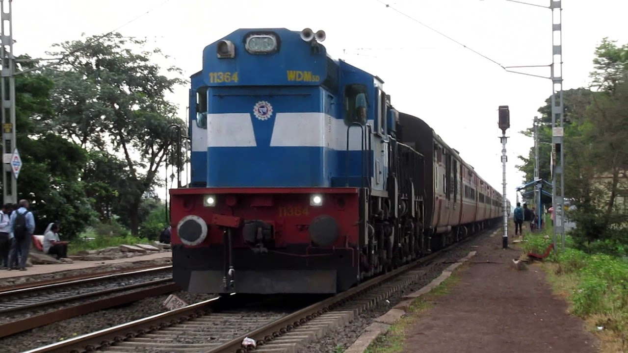 Morning View | Pune Alco | ICF Rajdhani | South Western Railway - YouTube