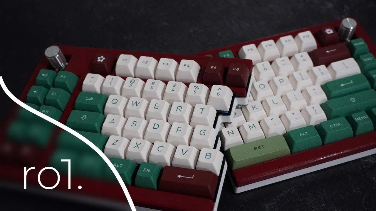 Keeb.io Sinc Split Keyboard w/ Akko Ocean Blues + Giveaway - YouTube