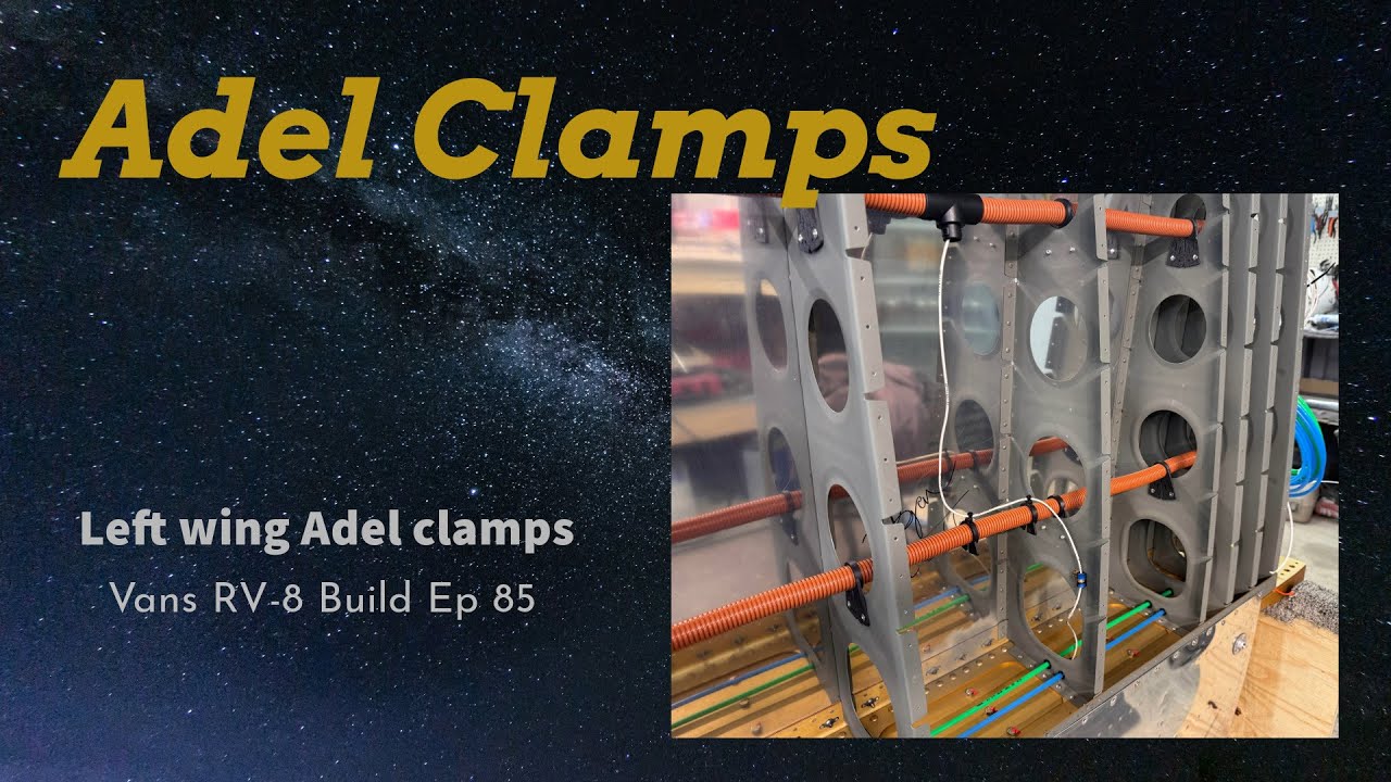 Vans RV 8 Wing Adel clamps and ground stud attempt Ep 85 - YouTube