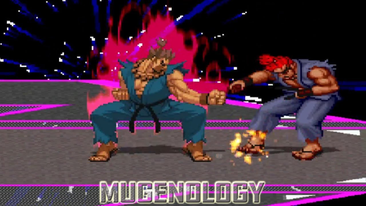 Akuma (Street Fighter II) vs Akuma (SNK vs Capcom) - MUGEN - YouTube