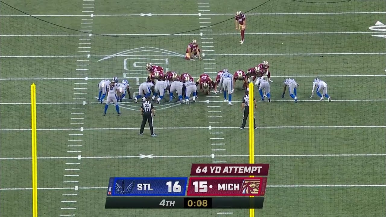 Jake Bates 64 YARD GAME WINNING FIELD GOAL 🤯 | Battlehawks vs Panthers ...