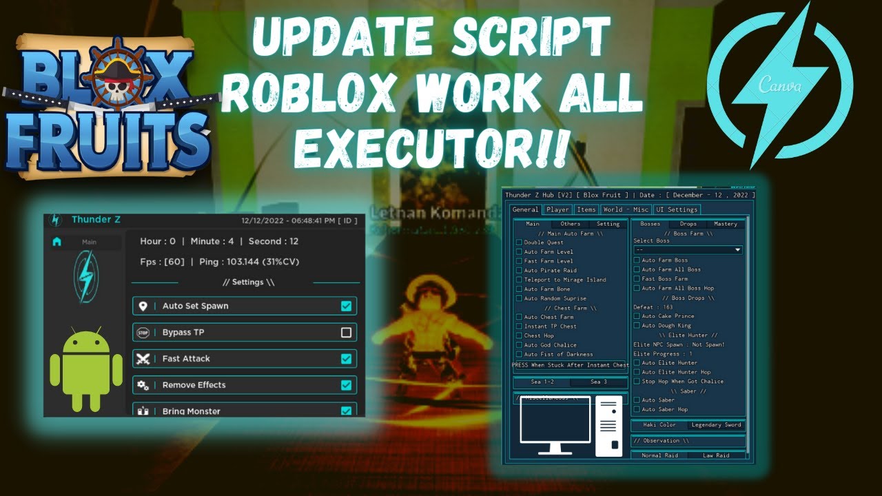 [ SCRIPT ] BLOX FRUIT TERBAIK UNTUK ANDROID WINDOWS! | AUTO FARM | AUTO ...