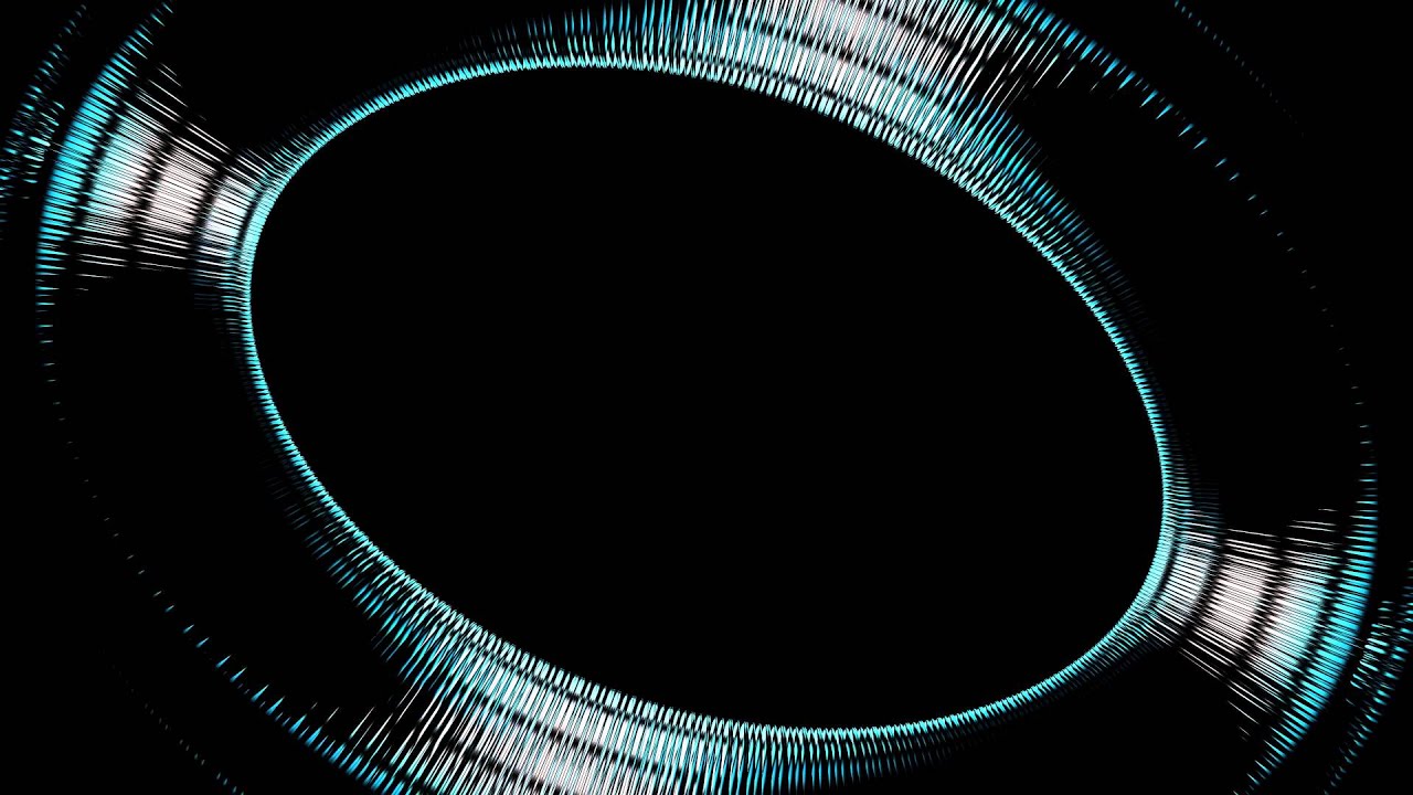 4K UHD Cyan Oval Mystry Animation Border - YouTube