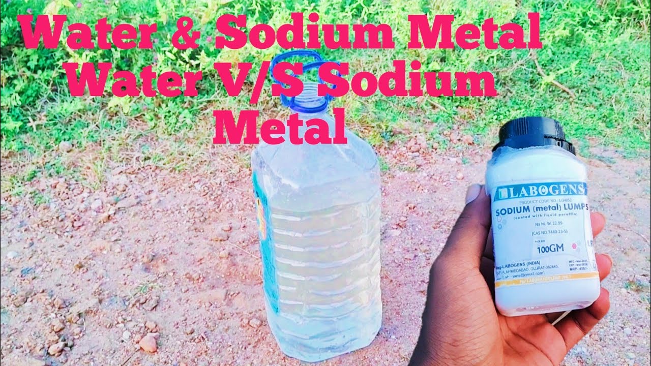 Water V/S Sodium Metal Water & Sodium Metal Experiment - YouTube