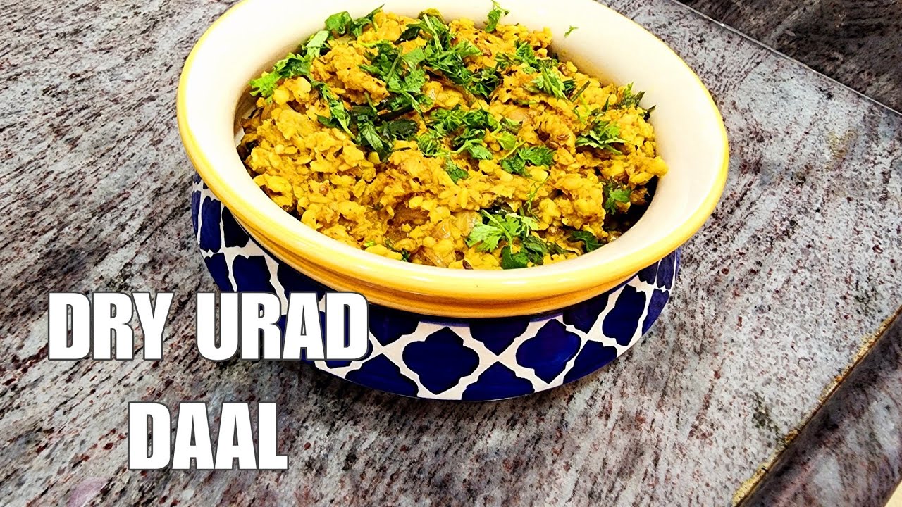 URAD DRY DAAL easy quick recipe travel friendly - YouTube