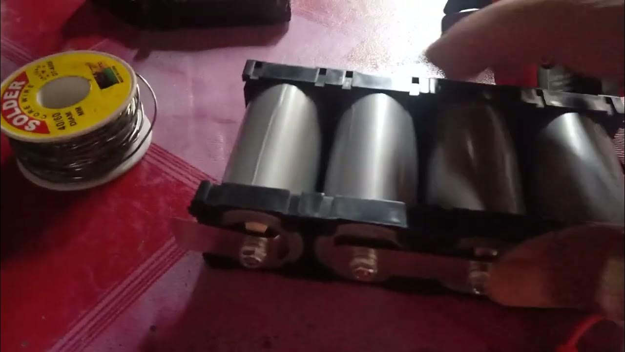 Lifep04 4s series connection - YouTube