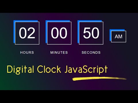 Digital Clock JavaScript Beginners Project in Hindi - YouTube