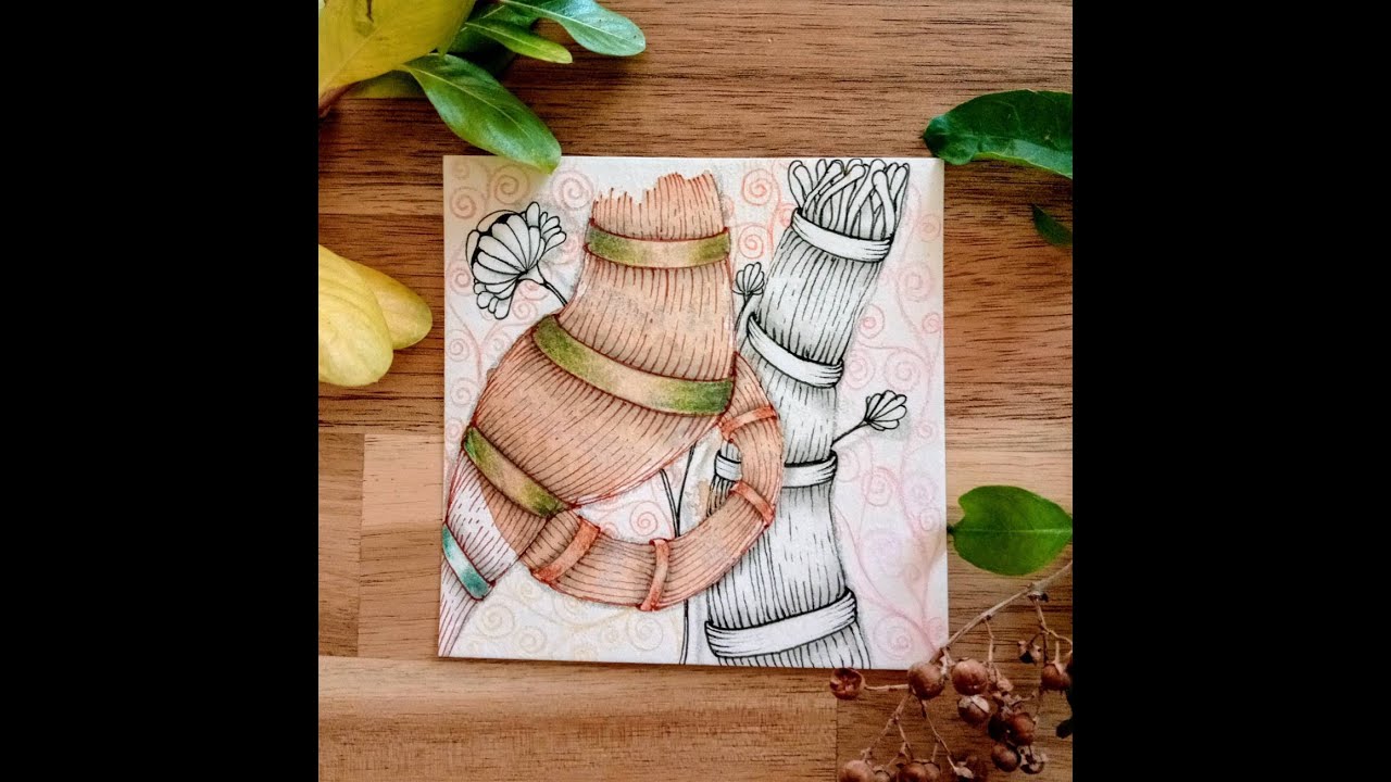 【Zander】帝吶禪繞胡思亂畫TYCCreations Zentangle TinaCZT 禪繞畫 纏線 - YouTube