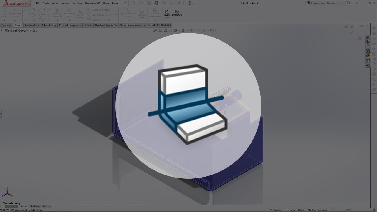 Arkusz blachy - Szkic zgięcia | SOLIDWORKS TUTORIAL #34 - YouTube