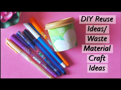 Reuse Idea Of Waste Icecream Cub And Pen/ Waste Material Craft Ideas ...