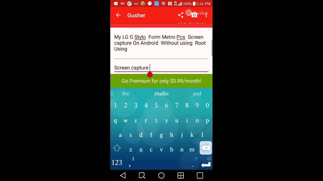 My LG G Stylo Form Metro Pcs Screen capture On Android Without using ...