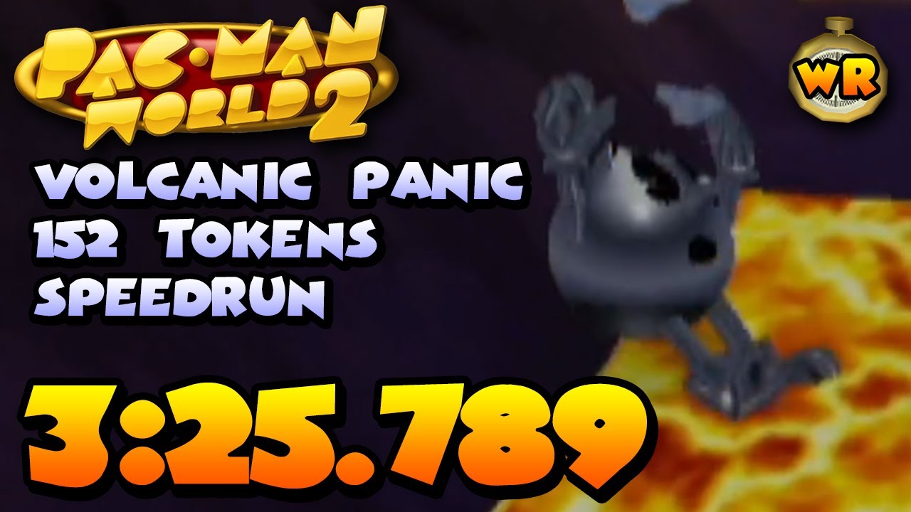 Pac-Man World 2 - Volcanic Panic - 152 Tokens Speedrun in 3:25.789 ...