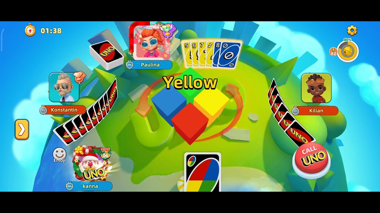 UNO Win Using Colour Card - YouTube