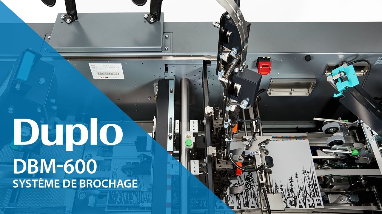 DBM-600 - Système de brochage Duplo - YouTube
