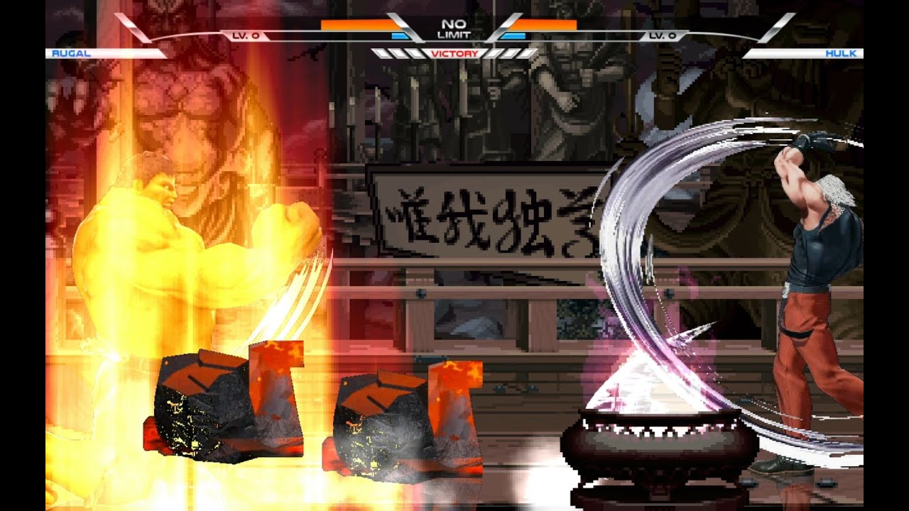 MARVEL VS KOF - INCREDIBLE HULK VS OMEGA RUGAL - HIGHEST LEVEL INSANE ...