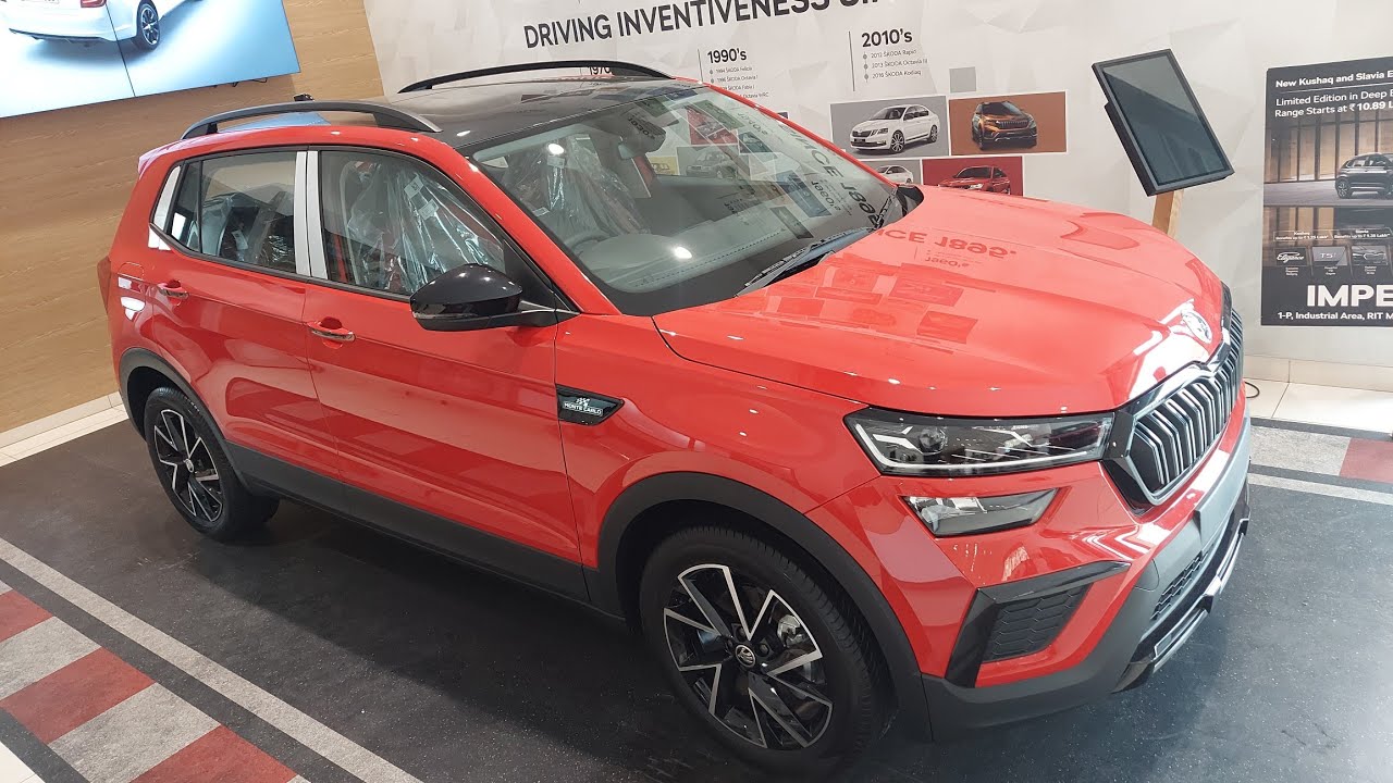 skoda kushaq 2024 monte carlo red colour | skoda kushaq monte carlo 1 ...