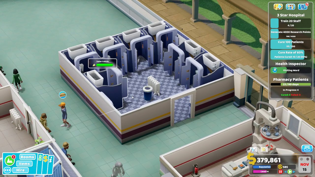 Two Point Hospital Ep9 - Moving On To Tumble - YouTube