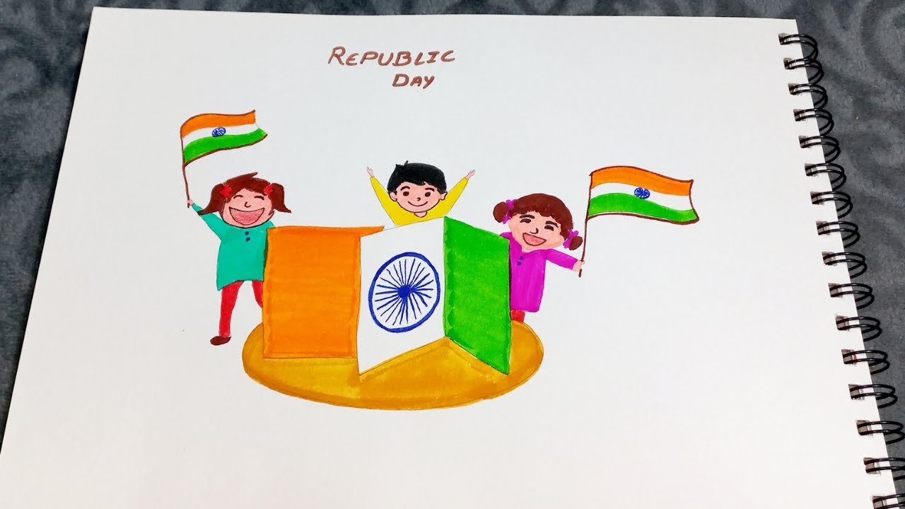 Republic Day Drawing | Easy Drawing | Republic Day Drawing for Kids ...