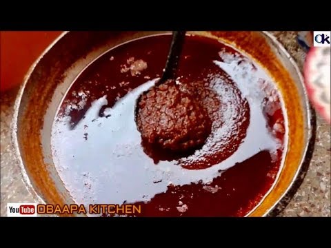 HOW TO MAKE SIMPLEST AND EASIEST HOT CHILI SAUCE || AUTHENTIC GHANA ...