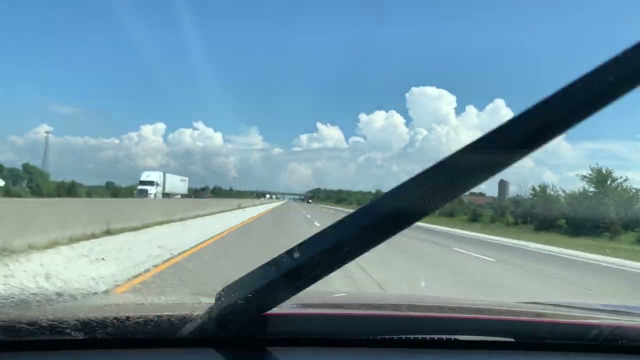 4K 20 mins drive at 120km/hr at hi-way 401 Windsor Ontario Summer 2022 ...