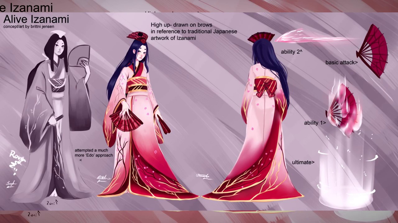 Alive Izanami - Smite fan skin concept - YouTube