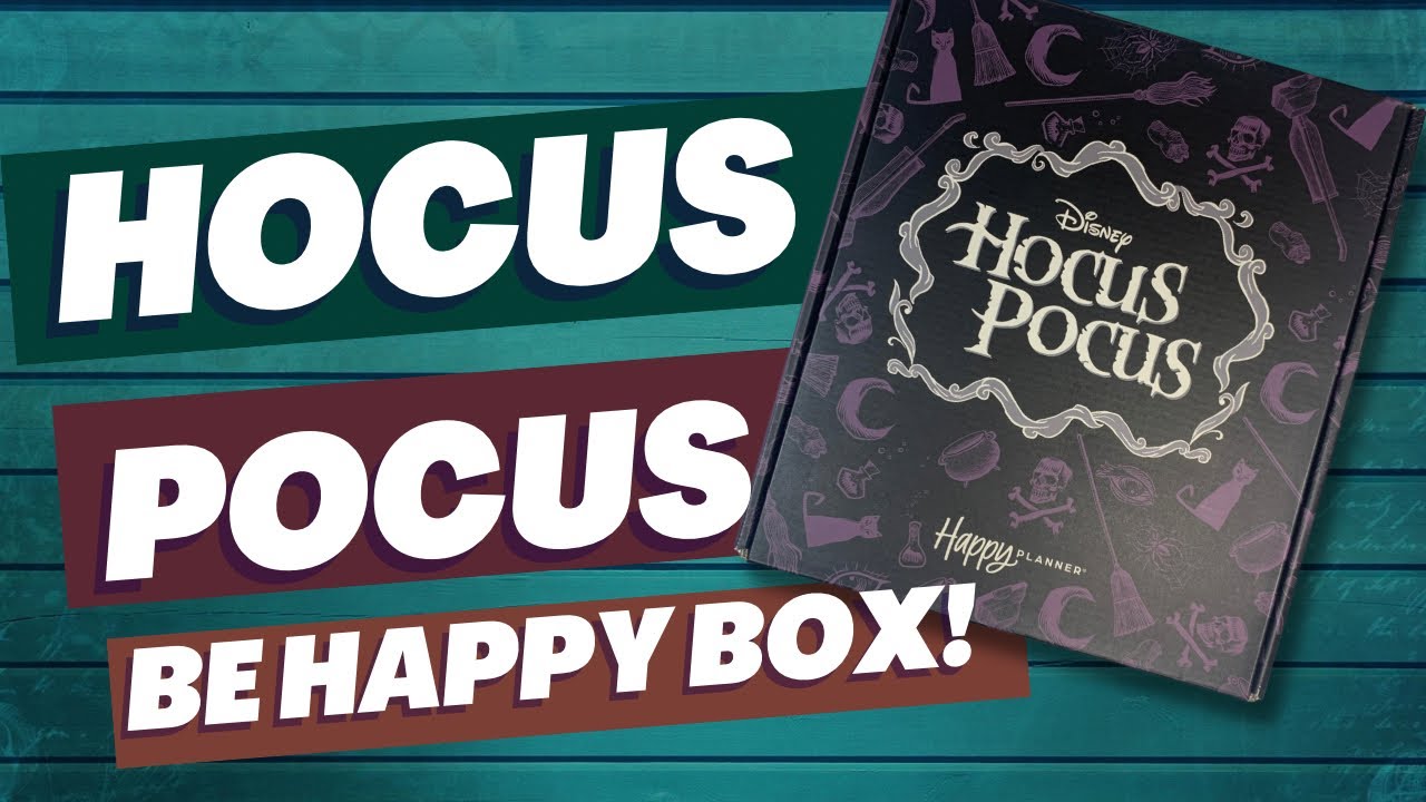 Unboxing the NEW Hocus Pocus Be Happy Box from Happy Planner! Sticker ...