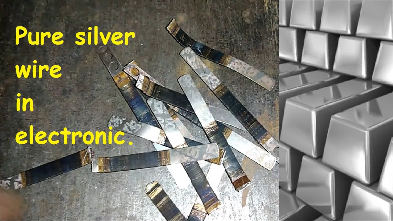 Pure silver wire in electronic. - YouTube