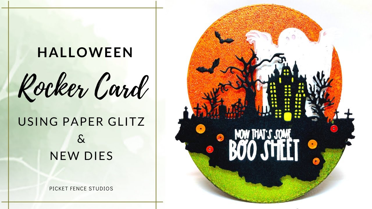 Halloween Rocker Card using Paper Glitz - YouTube