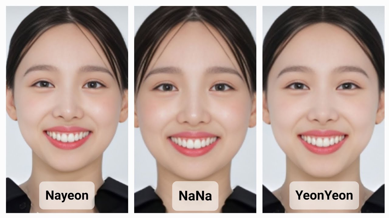 Are Twice members' faces symmetrical??? - YouTube