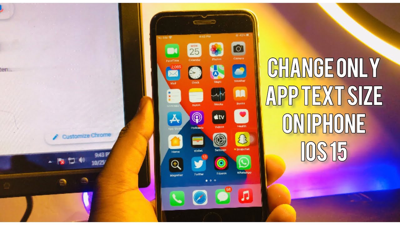 How To Change Change Only App Text Size On IPhone IOS 15 YouTube How To Change Change Only App Text Size On IPhone IOS 15 YouTube