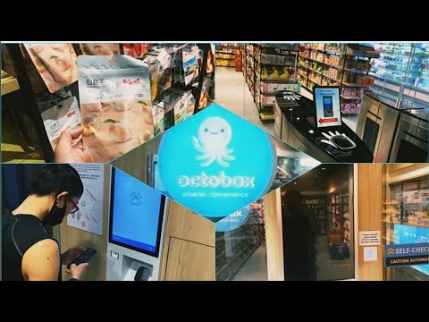 Visiting Octobox the first unmanned Convenience store in SG - YouTube