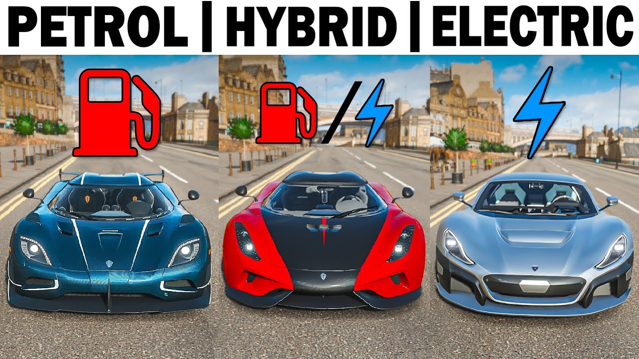 Forza Horizon 4 | Petrol vs Hybrid vs Electric | Hypercars!!! - YouTube