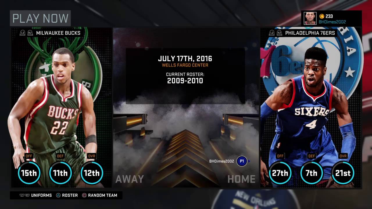 NBA 2K16 How to use Custom Rosters in Play Now - YouTube