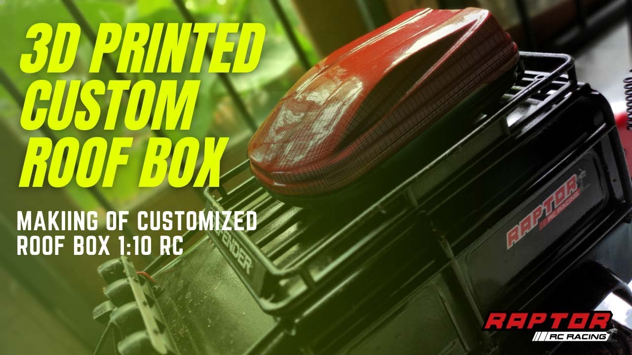 3D Printed Roof Box Design // 1:10 scale RC Defender accessories - YouTube