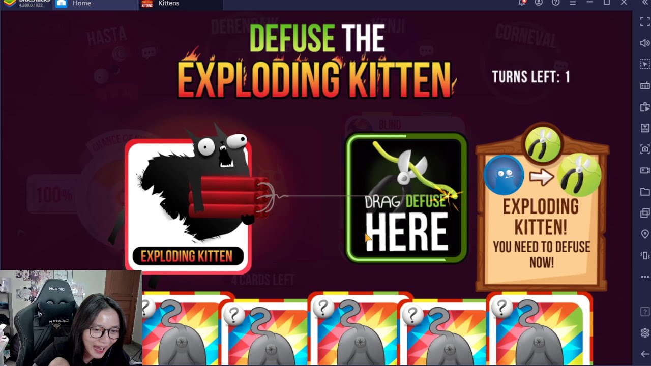 Devin bener-bener sesat - Exploding Kittens - YouTube