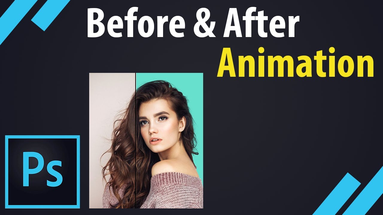 Before & After Animation || GIF Animation in photoshop - YouTube