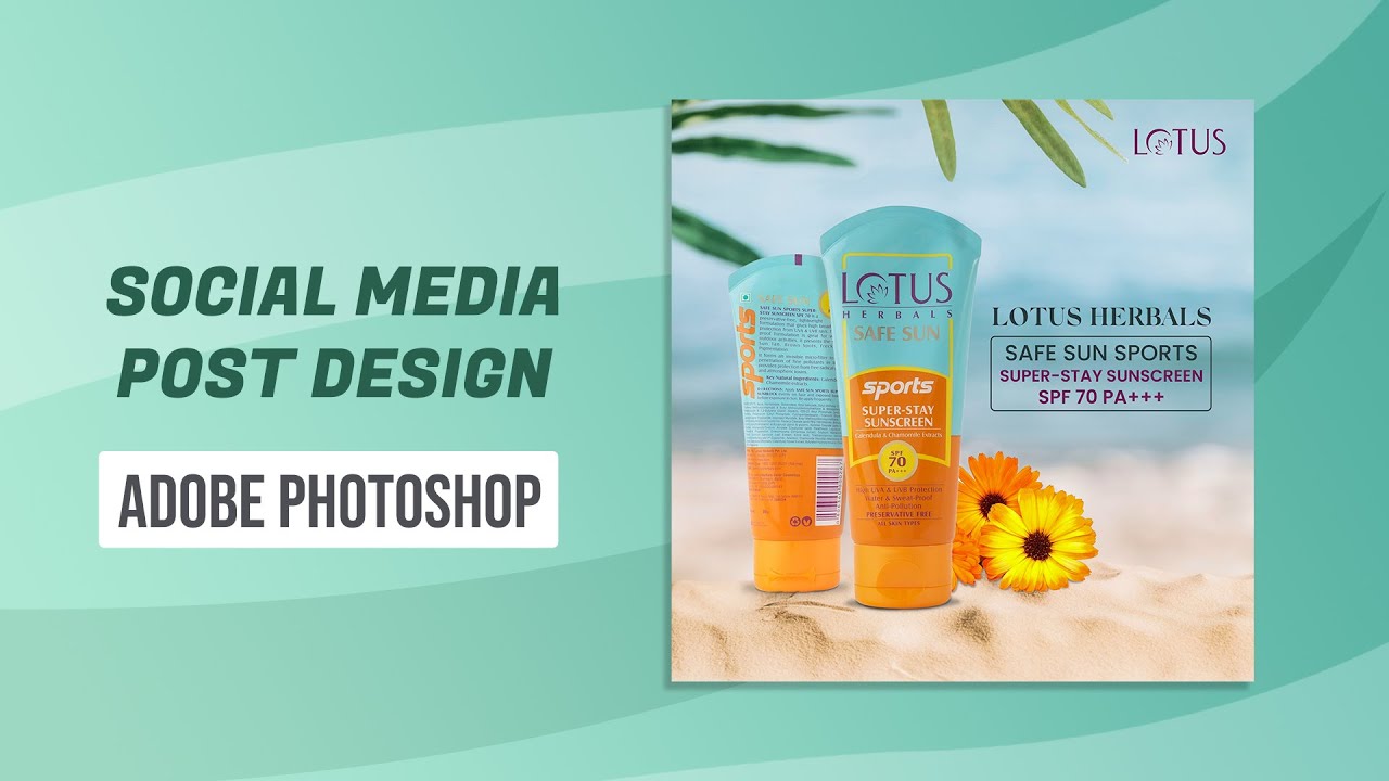 Social media post design | Photoshop Tutorial | Graphic Design Tutorial ...