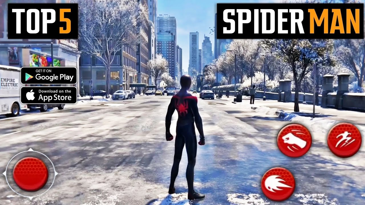 Top 5 Best Spider Man Games For [Android\Iso] 2023 | high graphics game ...