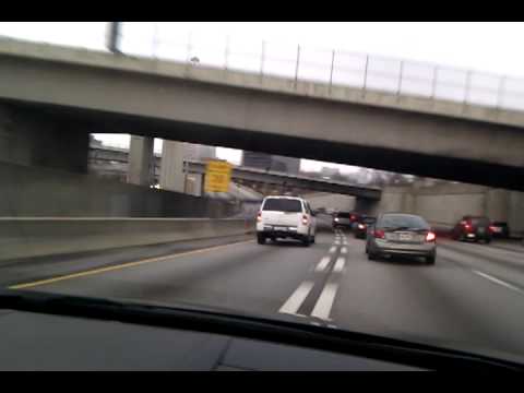 Driving through Atlanta on interstate 75 - YouTube